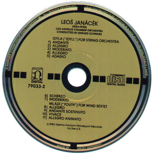 MADE IN | | WEST GERMANY, no manufacturer on disc.